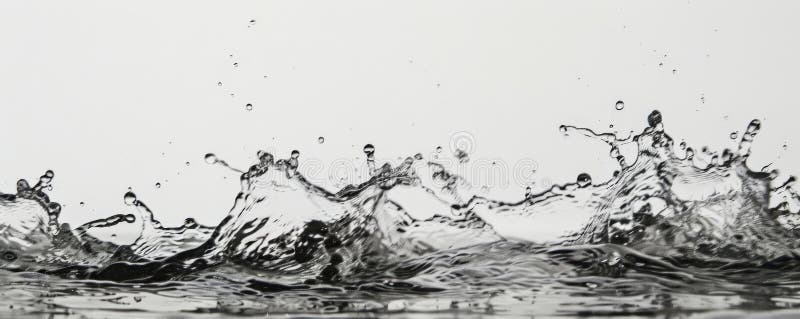 A High-speed Photograph of a Dramatic Water Splash, with Droplets ...