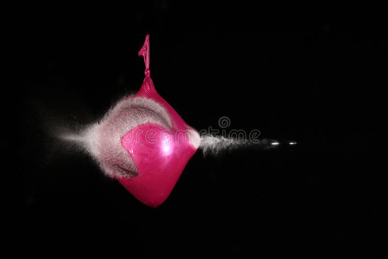 High Speed Photography Air Balloon Explosion Stock Photo - Image of ...