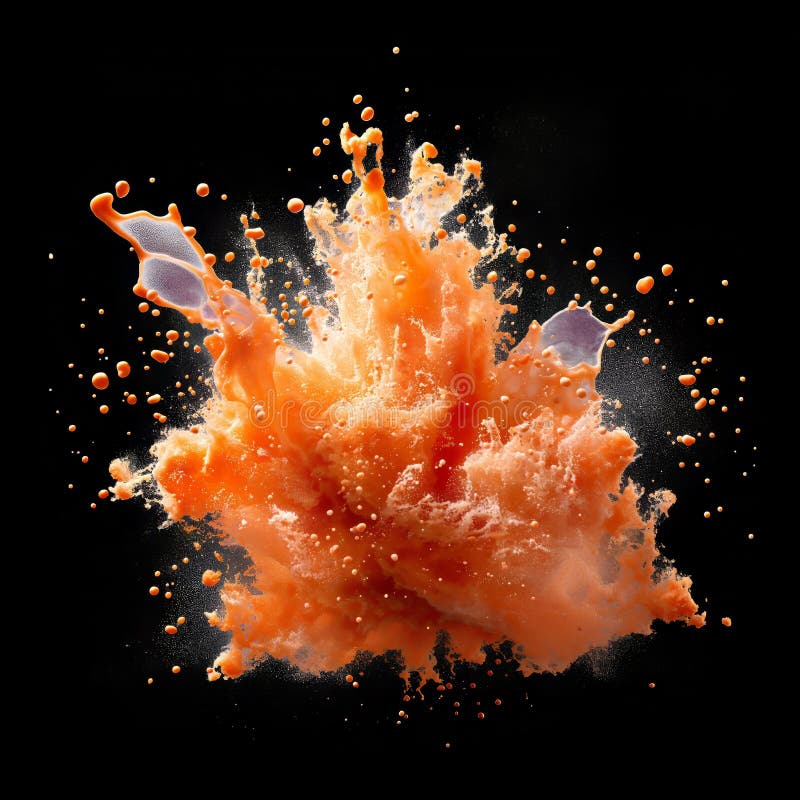 High-Speed Photography of Liquid Explosion in High Resolution Stock ...
