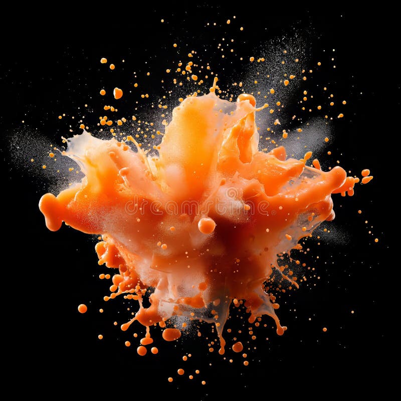 High-Speed Photography of Liquid Explosion in High Resolution Stock ...