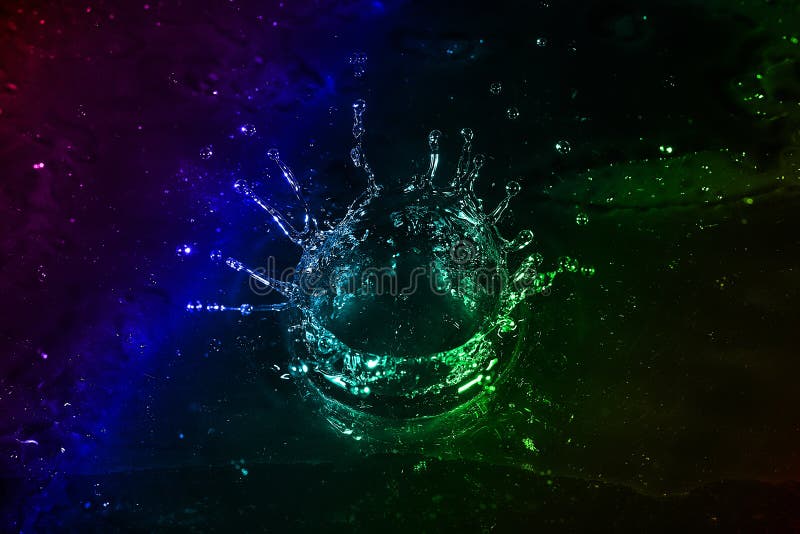 Water crown stock photo. Image of abstract, splashing - 157295400
