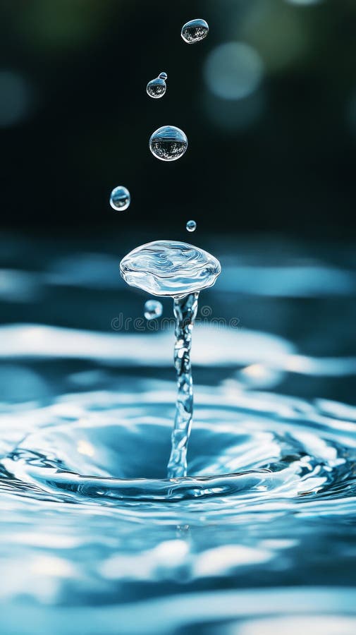 High-speed Photography of Water Drops Falling into a Tranquil Pool ...