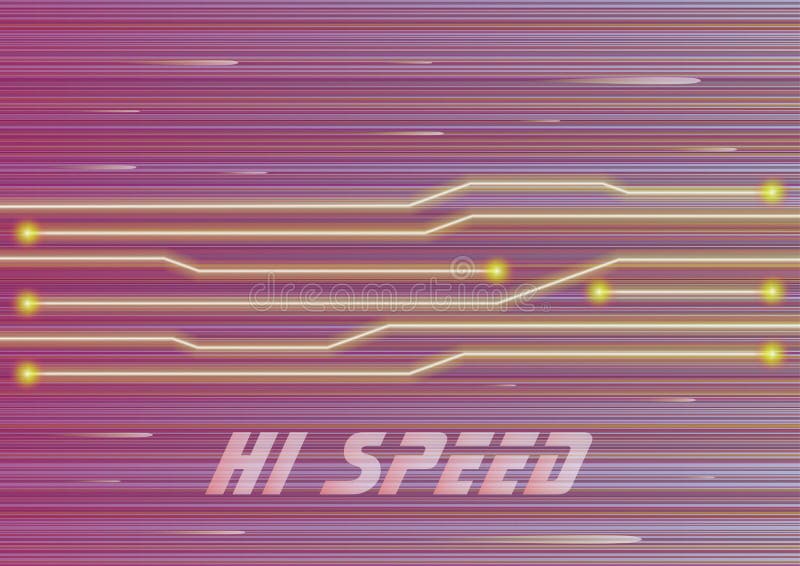 High Speed Poster on Gradient Background. Vector Illustration Stock ...