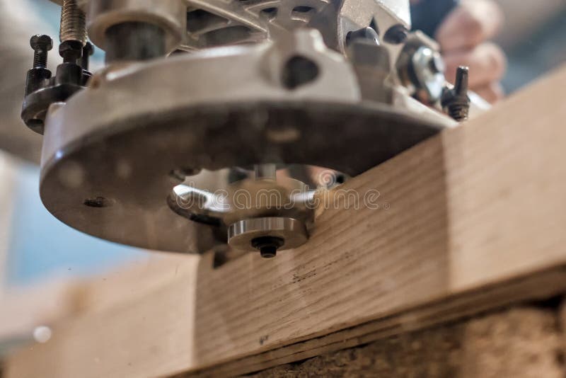 High Speed Process of Cutting, Trimming Close Up View Stock Image ...