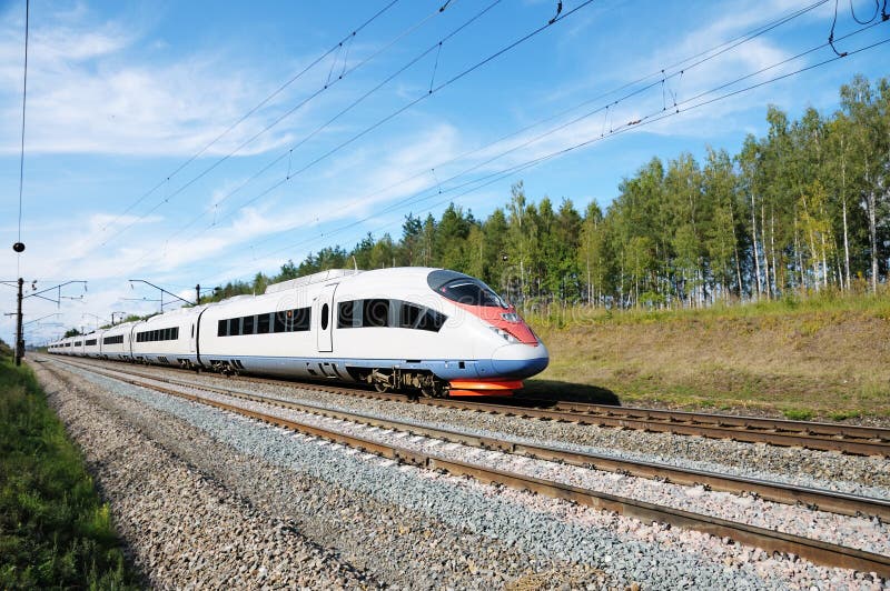 High-speed rail stock photo. Image of focus, diagonal - 23487002