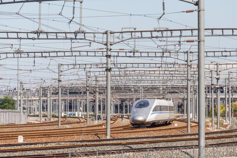 High speed rail stock image. Image of architecture, journey - 46492891