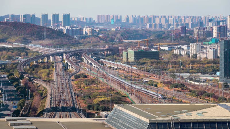 High-speed Rail Railway, High-speed Rail Shuttle Stock Footage - Video ...