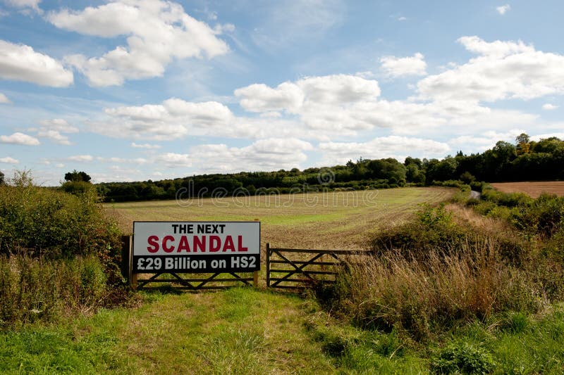 High Speed Rail sign editorial stock image. Image of countryside - 20862254