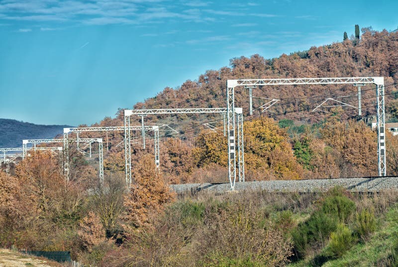 High Speed Railway Track and Structure Stock Photo - Image of transport ...