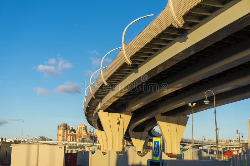High-speed Road Bridge in the City Stock Image - Image of city, highway ...