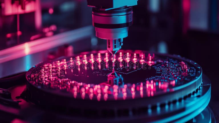 High-Speed Robotic Arm Assembling Microelectronics with Precision Stock ...