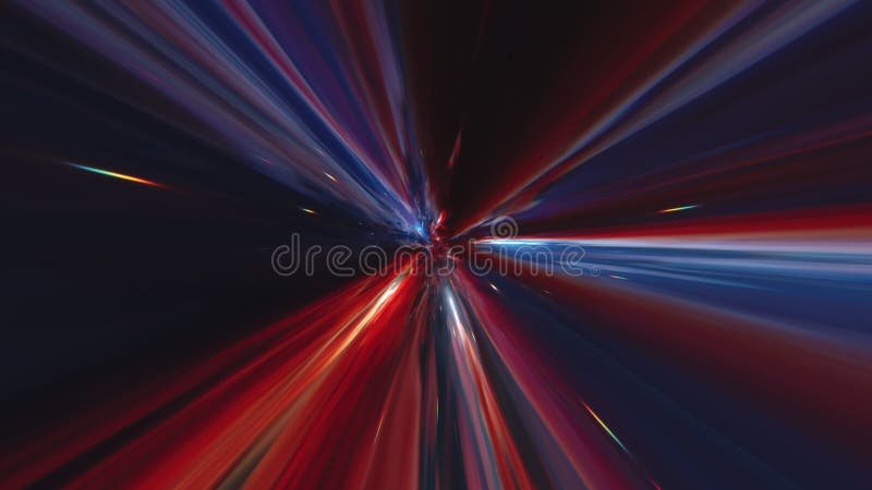Seamless Loop Animation of Flight through Red and Blue Nebula Stock ...