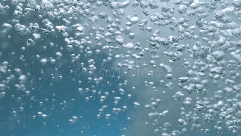 High Speed Shooting, Natural Gushing, Clear, Mineral Water, Bubbles ...