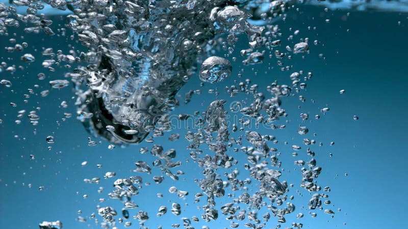 High Speed Shooting, Natural Gushing, Clear, Mineral Water, Bubbles ...