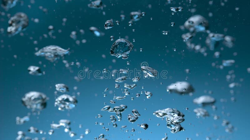 High Speed Shooting, Natural Gushing, Clear, Mineral Water, Bubbles ...