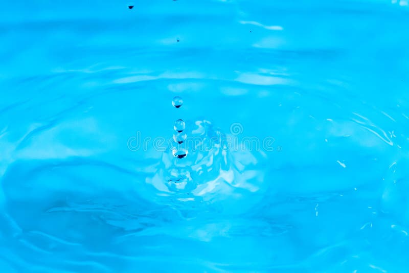 Ripples of Beautiful Water Drops Falling on Water Stock Image - Image ...