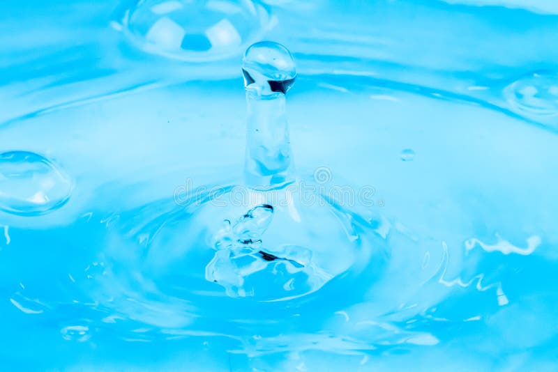Ripples of Beautiful Water Drops Falling on Water Stock Photo - Image ...
