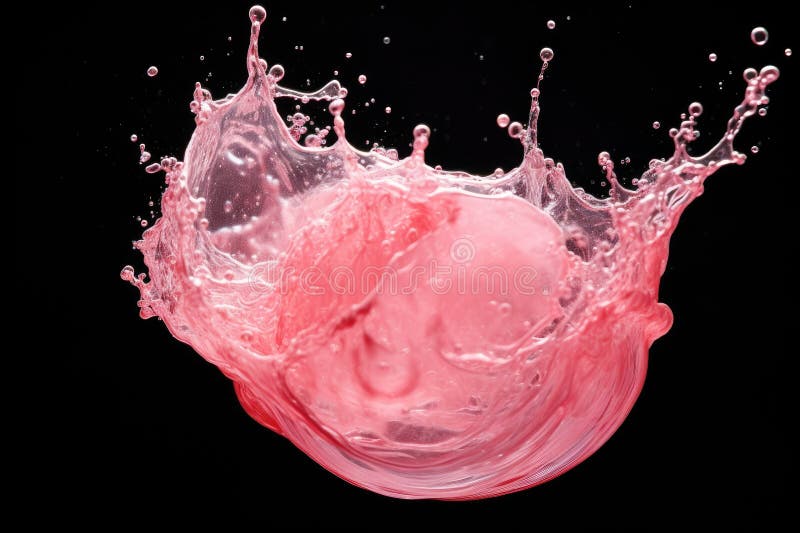 High-speed Shot of a Bubble Gum Bubble Just at the Moment of Burst ...