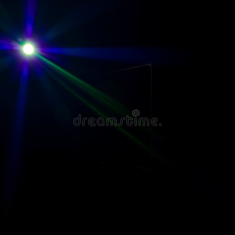 A High Speed Shot of Laser Light Bouncing Off a Mirror Creating a ...