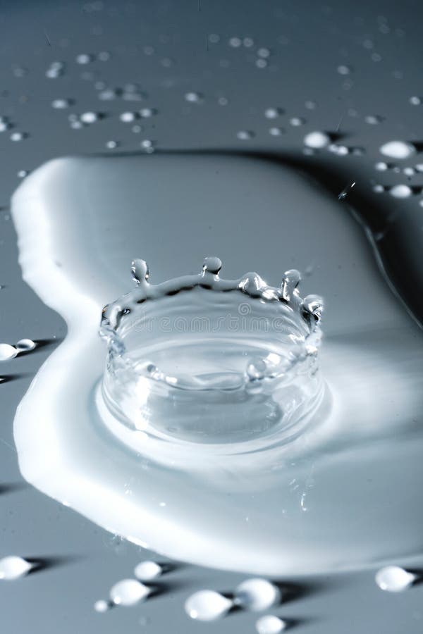 High-speed Shot of a Water Splash on a Smooth Surface Stock Photo ...