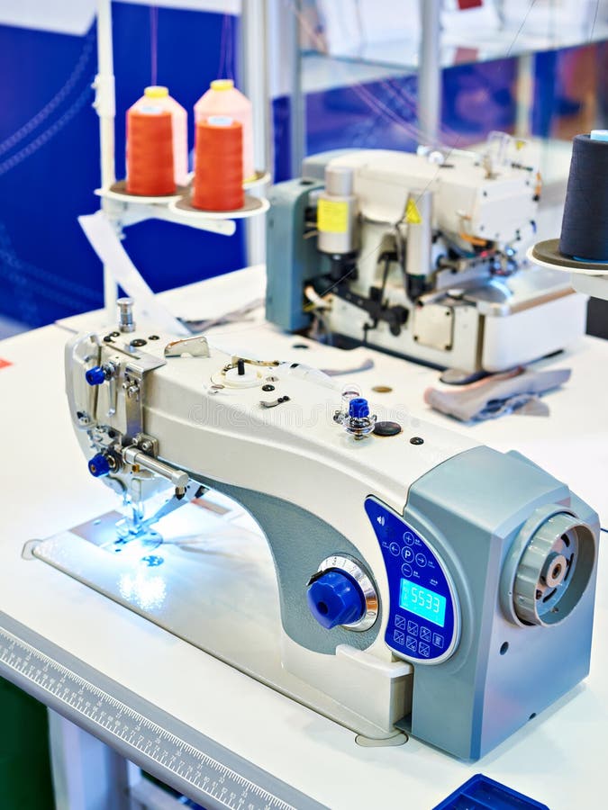 Single Needle Lockstitch Sewing Machine Stock Image - Image of ...