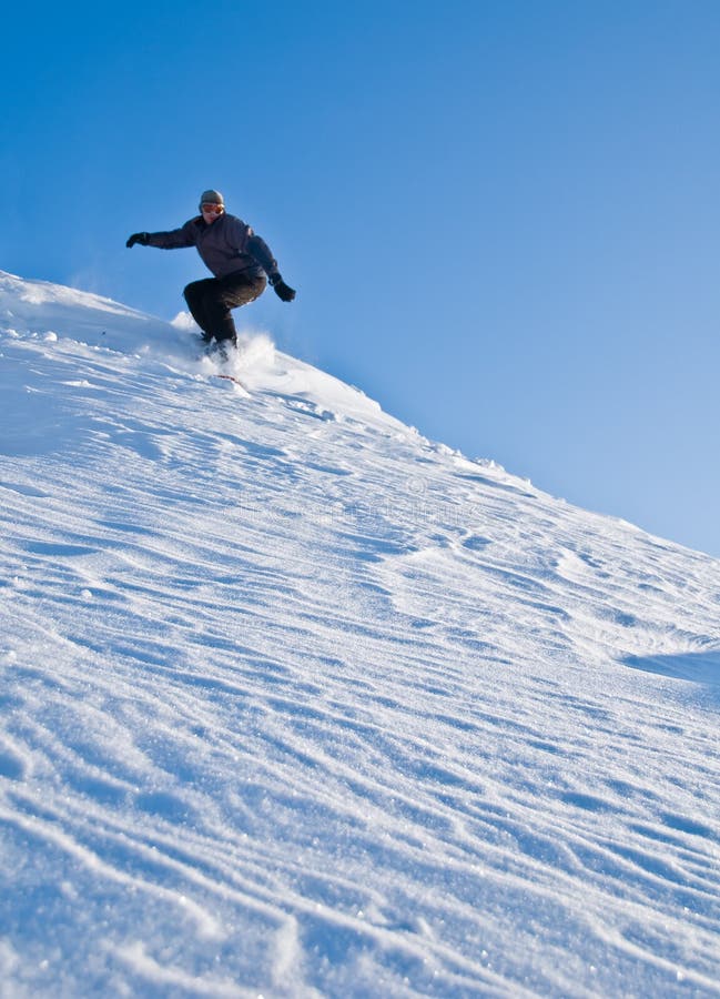 Snowboarder falling stock image. Image of outdoor, holiday - 4900829