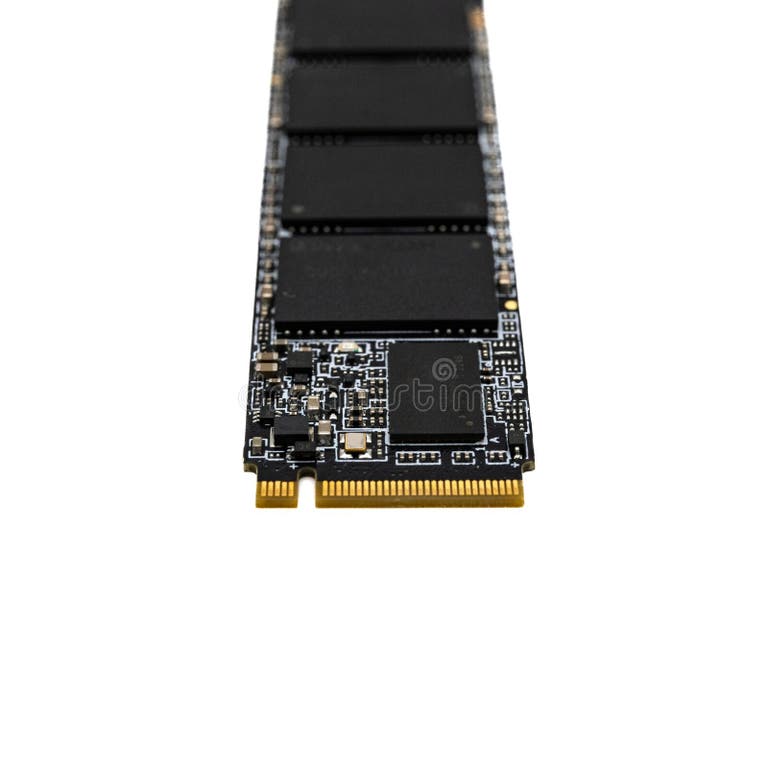 High Speed Ssd M2 Disk for Pc on White Background. Stock Image - Image ...