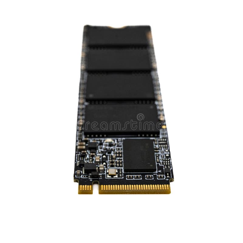 High Speed Ssd M2 Disk for Pc on White Background. Stock Image - Image ...