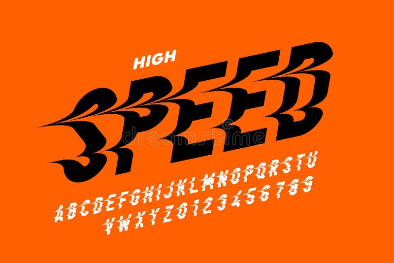 High Speed Alphabet Vector Stock Illustrations – 314 High Speed ...