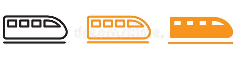 High-Speed Subway Train Icon for Transportation and Urban Mobility ...