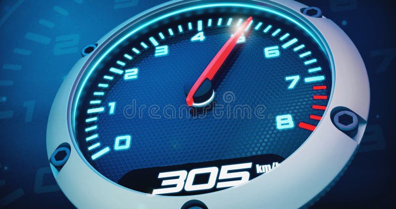 High-speed Tachometer. 3D Render Stock Illustration - Illustration of ...