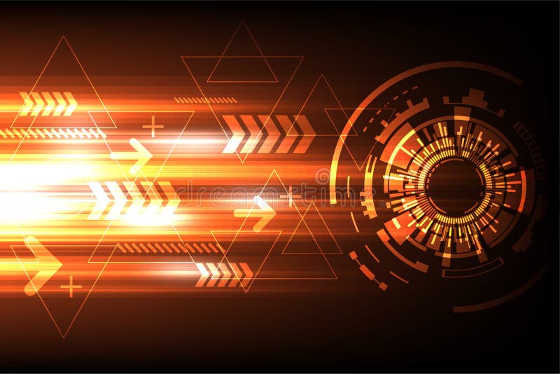 High-speed Technology that Moves into the Future. Stock Vector ...