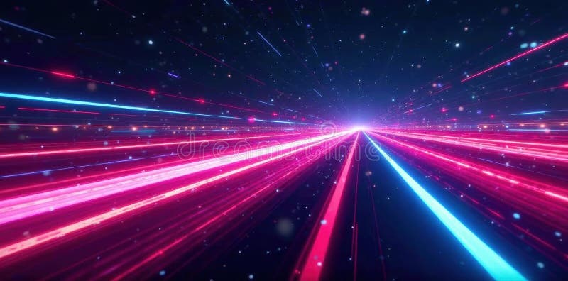 High Speed Trails, Neon Like Glow, Futuristic Texture , Neon, Bright ...