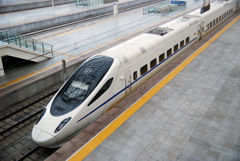 High-Speed Train stock photo. Image of rushing, travel - 15154644