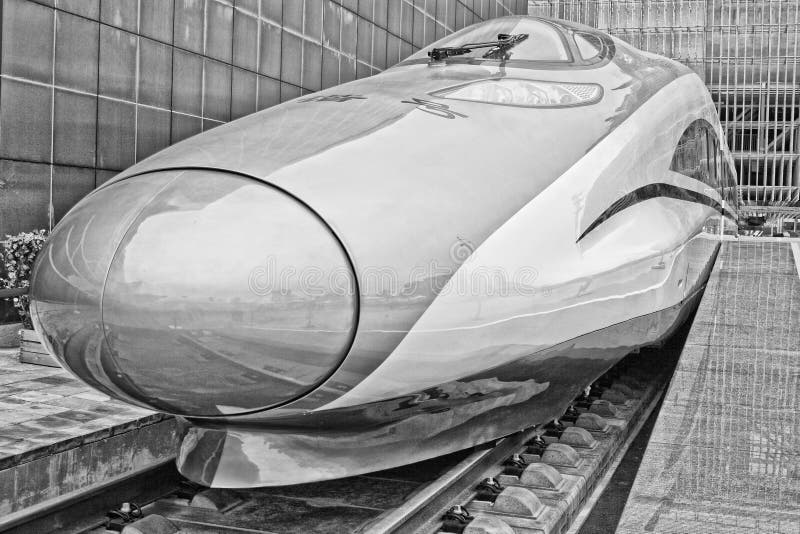 High speed train stock image. Image of chinese, railroad - 16110681