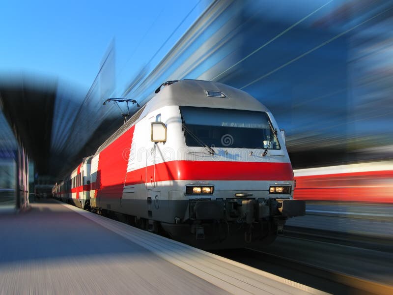 High-speed train stock photo. Image of commuter, locomotive - 8611318