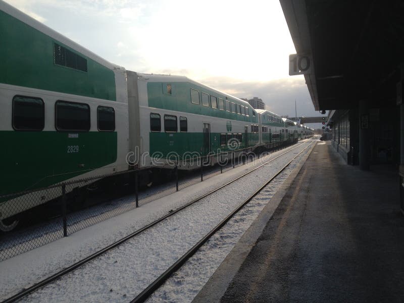 Go transit train editorial photo. Image of canada, transit - 109706186