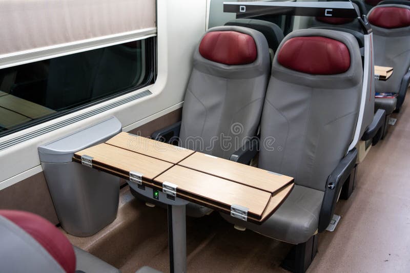 High-Speed Train Cabin: Modern and Comfortable Stock Image - Image of ...