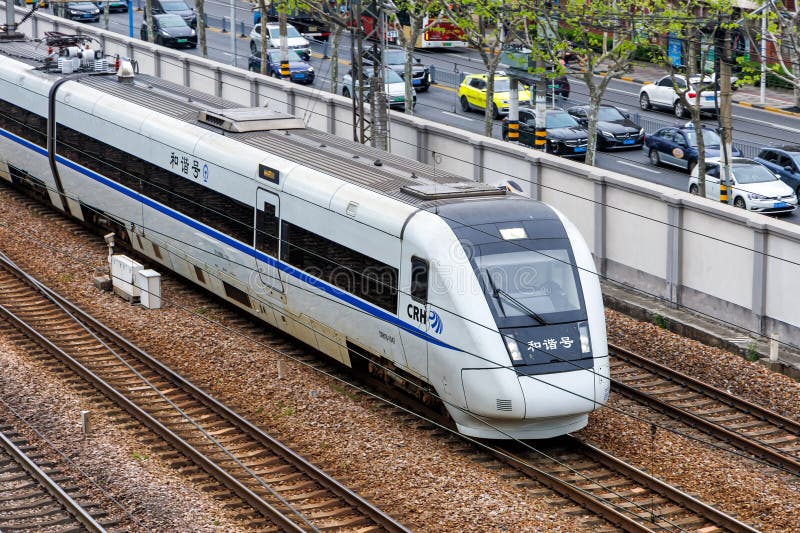 High-speed Train of China Railway CR Type CRH1B in Shanghai, China ...