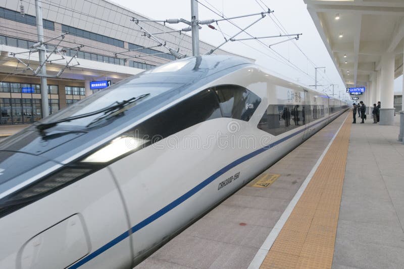 High speed train editorial photography. Image of chinese - 67651387
