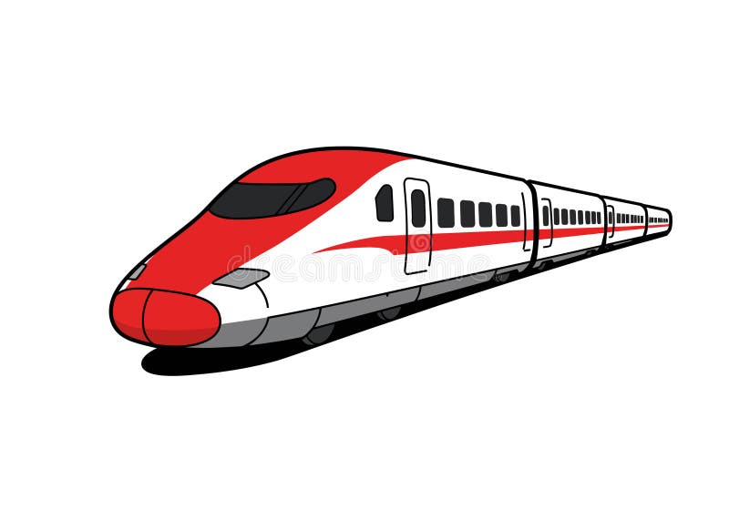 High speed train clipart stock photo. Image of train - 364074782