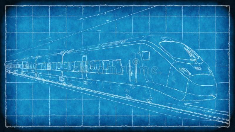 High speed train concept stock illustration. Illustration of commuting ...