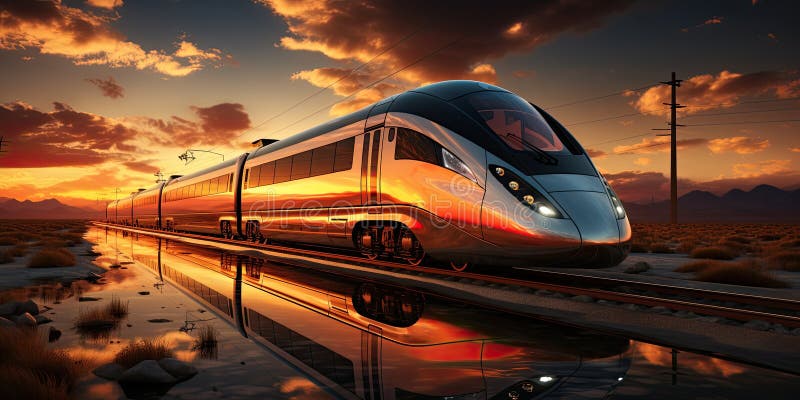 High Speed Train Conceptual Design. Stock Illustration - Illustration ...