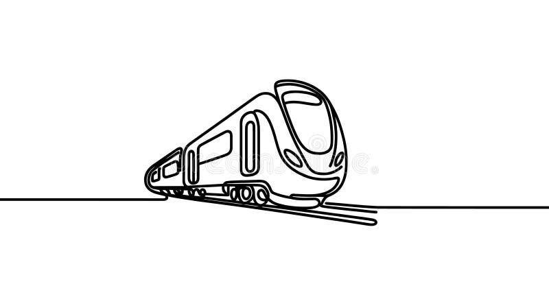 Train Continuous Rail Subway Line Icon. Rail Subway Metro Transport ...