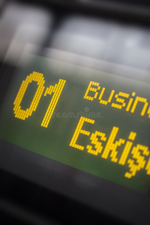 High-speed Train Destination Board Stock Image - Image of information ...