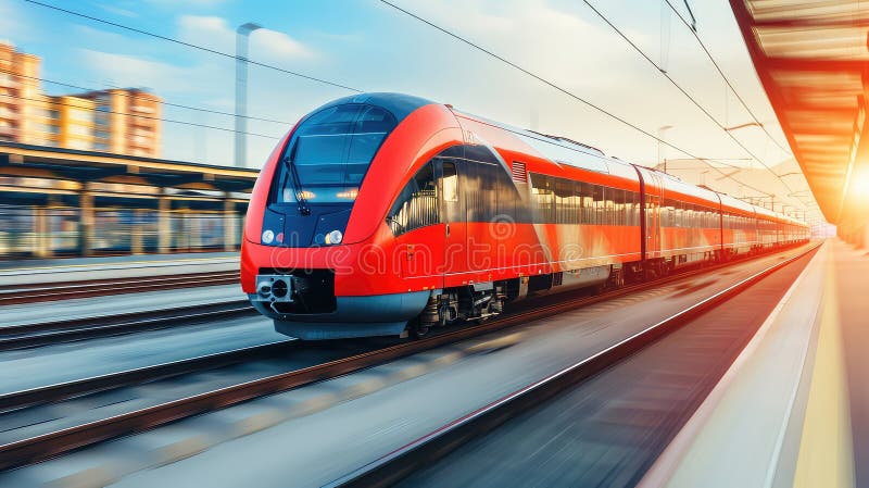 This High-speed Train Effortlessly Glides through the City, Reminding ...