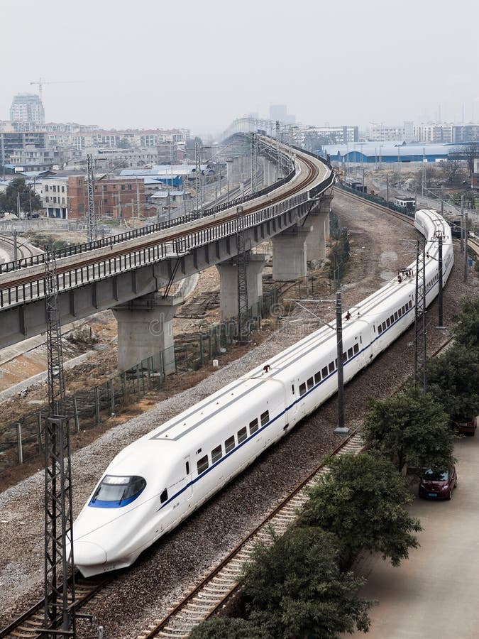 High-speed Train,EMU(Electrical Multiple Unit) Stock Image - Image of ...