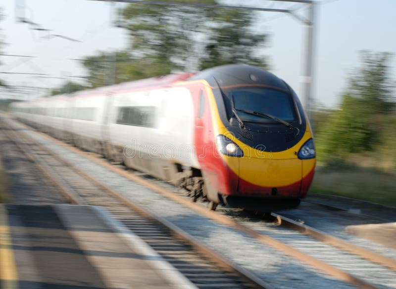 High Speed Train in Europe stock photo. Image of speed - 6358016