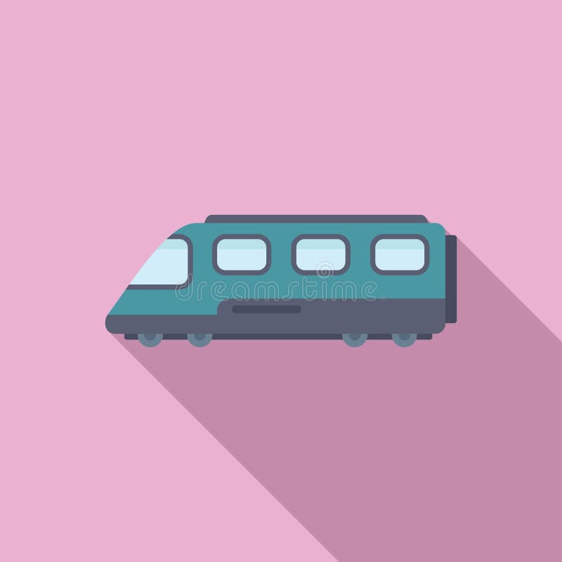 High Speed Train Icon Flat Vector. Public Rail Transport Stock Vector ...