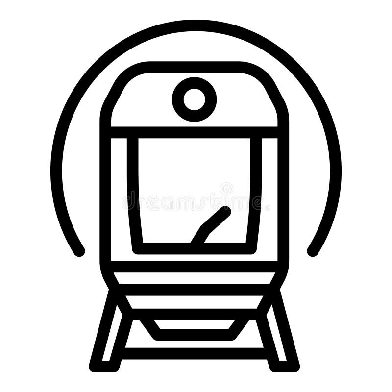 High Speed Train Icon, Outline Style Stock Vector - Illustration of ...